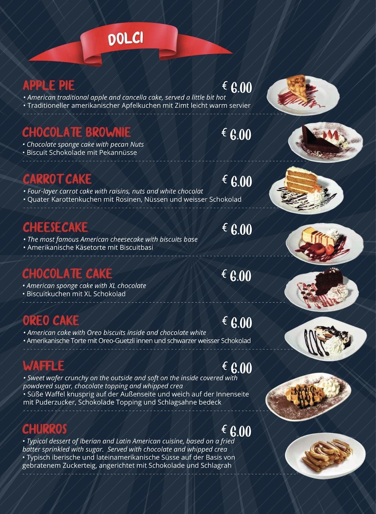 Speisekarte von Grease American Grill restaurant, Lido