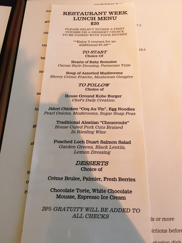 Menu at Mister A's pub & bar, San Diego