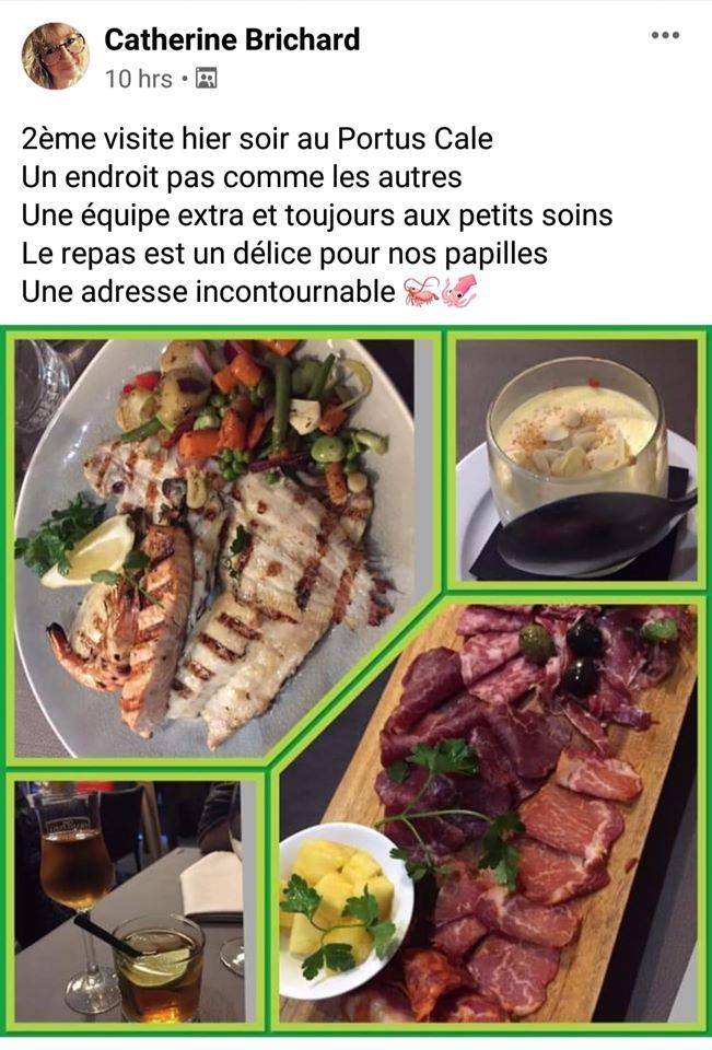 Menu au Portus Cale, Charleroi