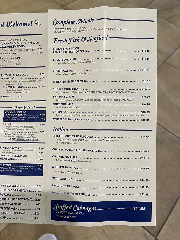 Menu at Gigi's Cafe, Pembroke Pines