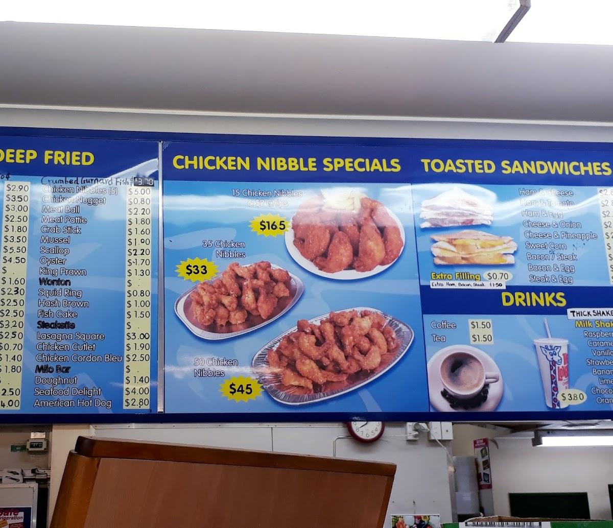 Menu at Fish Town Takeaways restaurant, Hastings