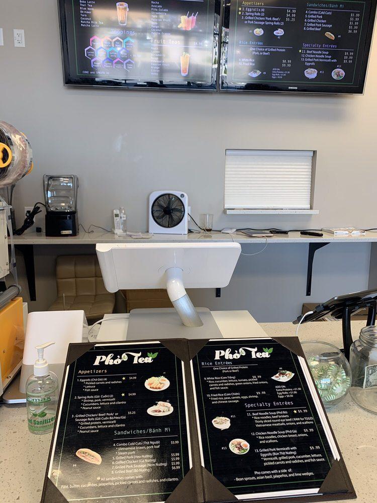 Menu at Pho & Tea restaurant, Ames