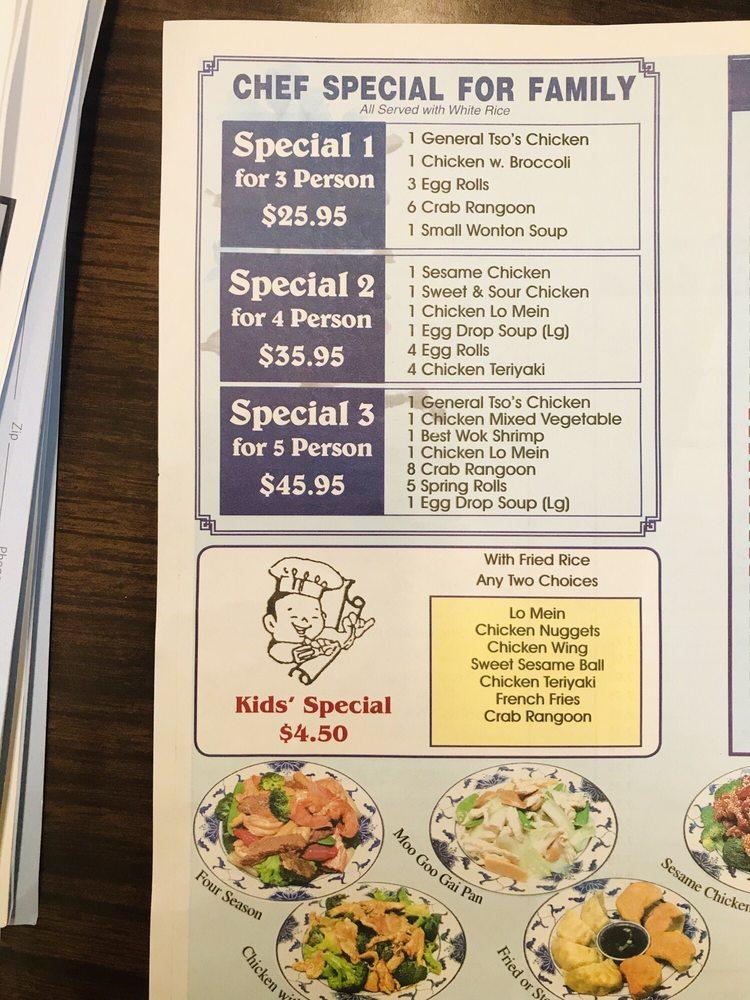 Menu at Best Wok restaurant, LaPlace