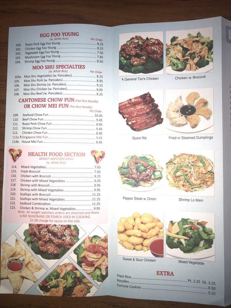 Menu at Diamond Chinese Restaurant, East Lyme