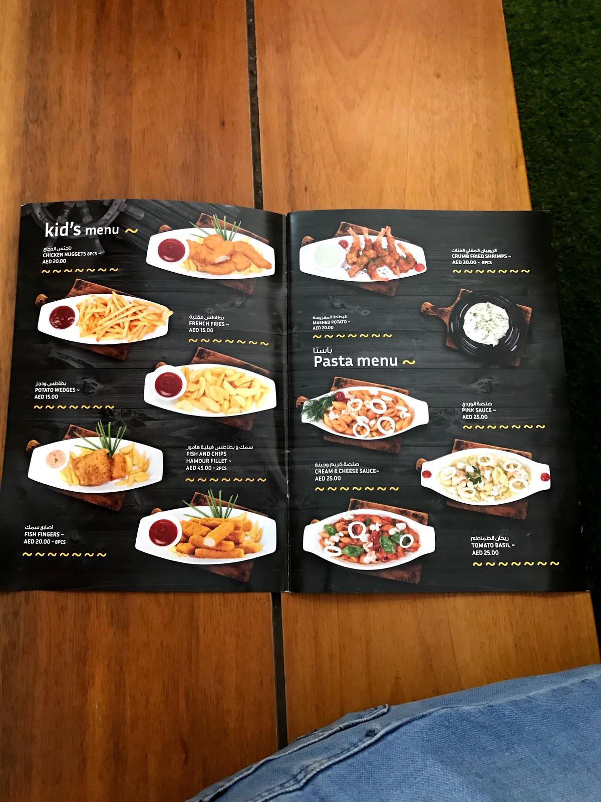 Menu at Fish Hut Restaurant, Dubai, Al Barsha Second Umm Suqeim Street ...