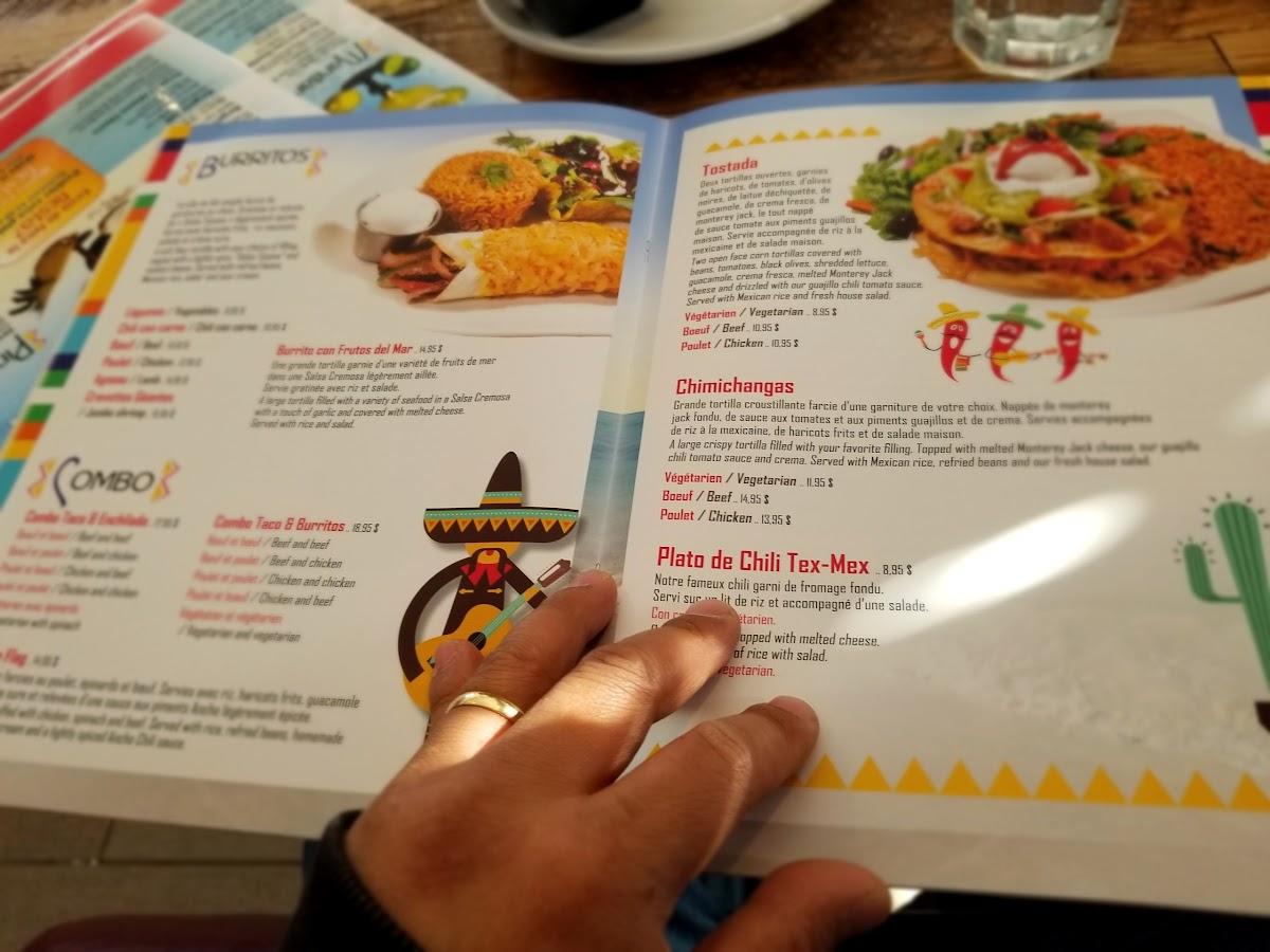 Menu at 3 Amigos (Laval) restaurant, Laval, Boulevard Saint-Martin O