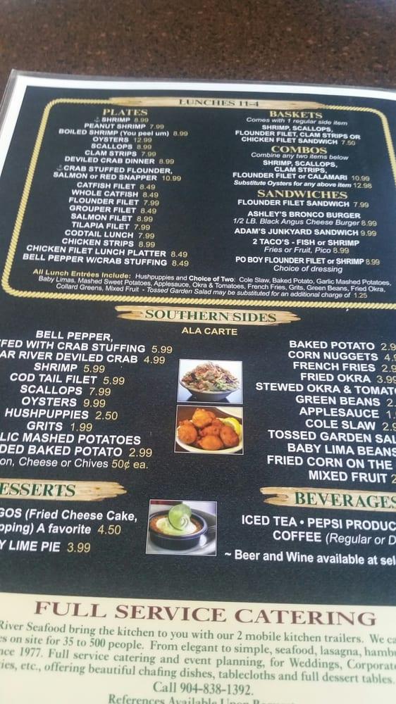 Menu at Cedar River Seafood restaurant, Inverness, 804 US Hwy 41