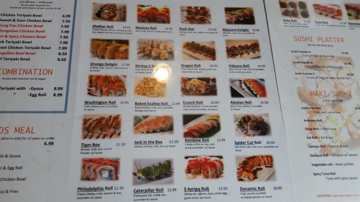 Menu at Happy Teriyaki & Wok restaurant, Shelton
