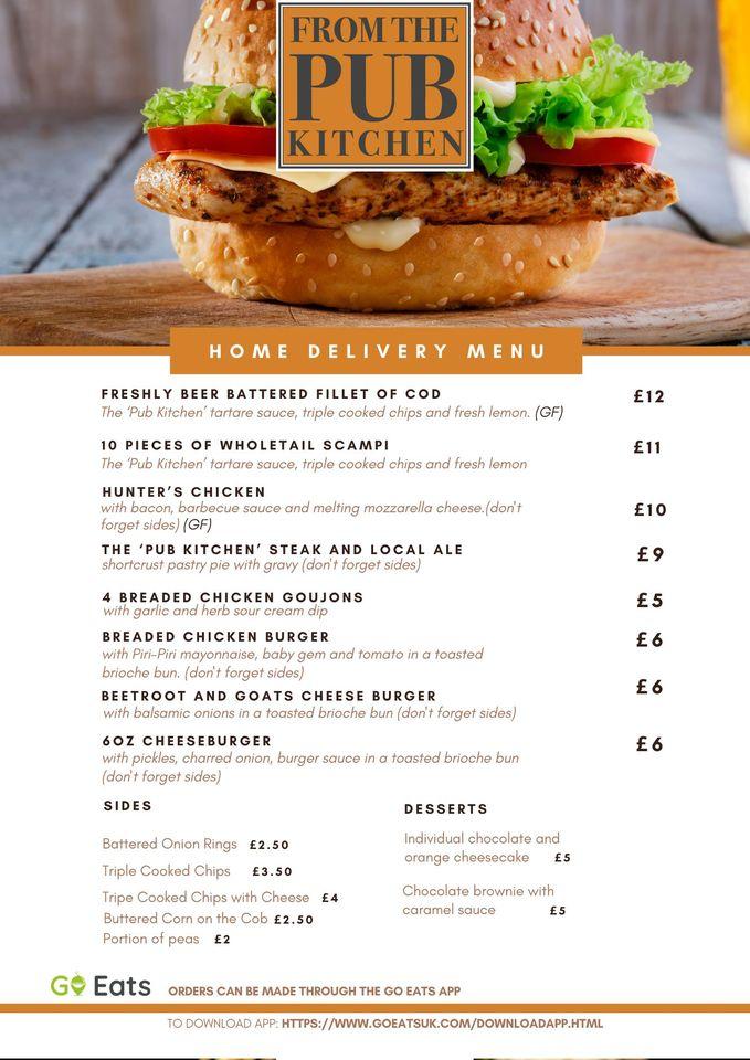 Menu at The Fishbourne pub & bar, Ryde