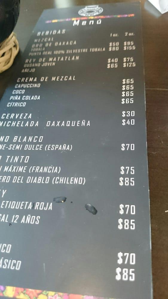 Menu at Region Ocho, Naucalpan, Calle Federico T de La Chica # 12