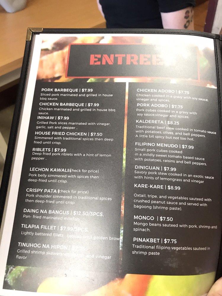 Menu at Best Lumpia BBQ, Stockton, Thornton Rd J