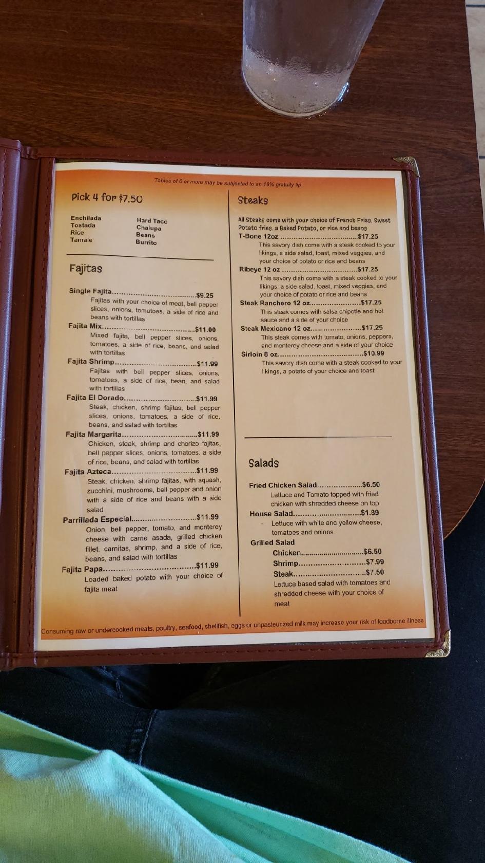 Menu at Maggy & Lucy's desserts, El Dorado