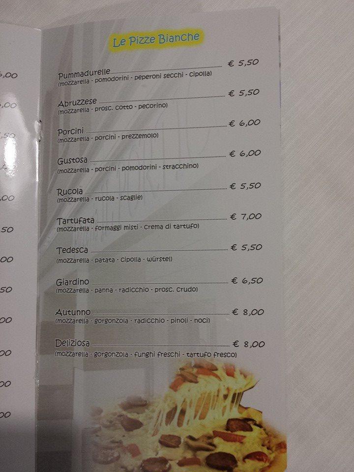Menu at Il Portico restaurant, Guardiagrele