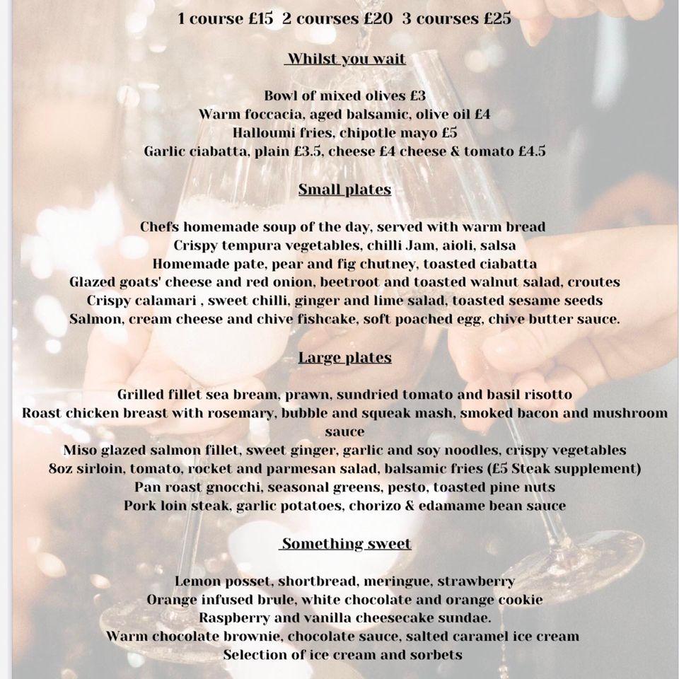 Menu at The Office Bar & Restaurant, Southport