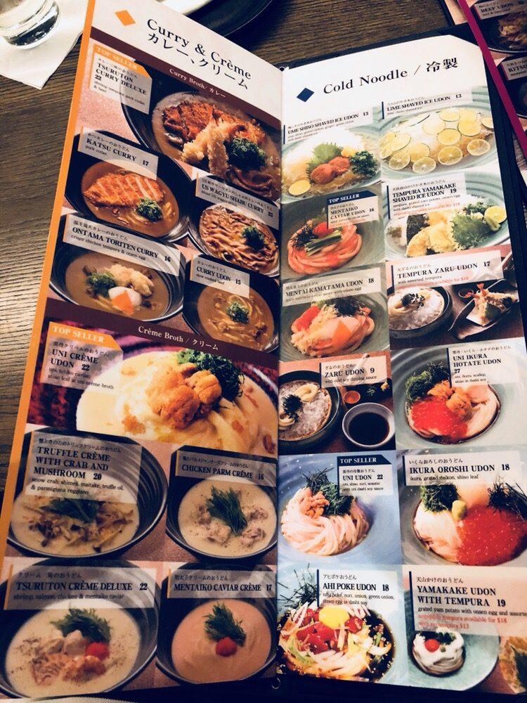 Menu at Tsuru Ton Tan restaurant, Honolulu, Kalakaua Ave Ste B 310
