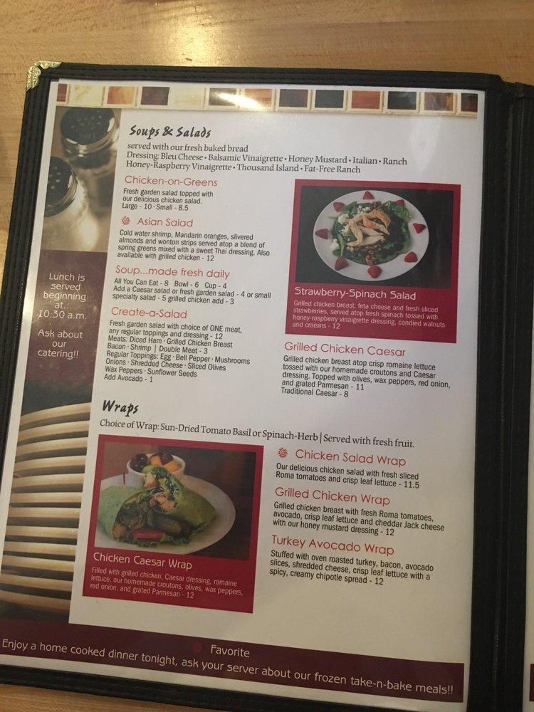 Carta de Jantz Cafe & Bakery, Merced