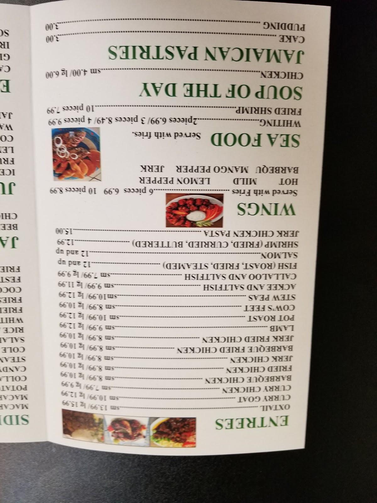 Menu at Island Spice Grill and Wings restaurant, Lithia Springs