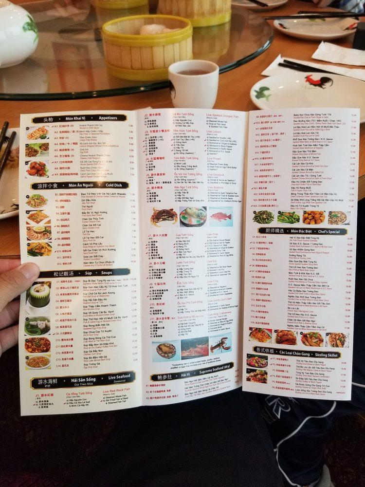 Menu at New Asian BBQ, Las Vegas