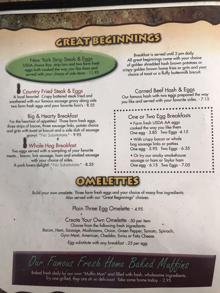 Menu at That Little Restaurant, Melbourne