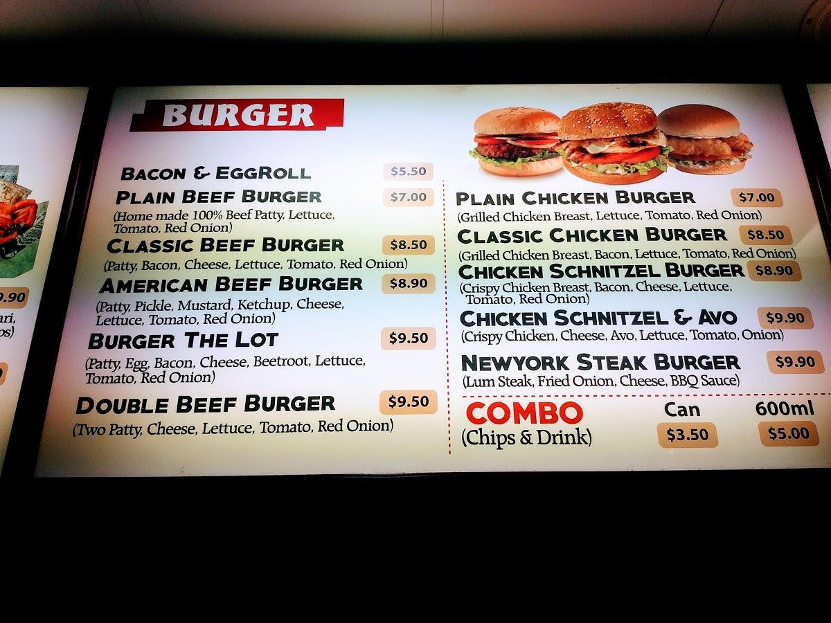 Menu at Chicken Baron Carvery, Upper Coomera