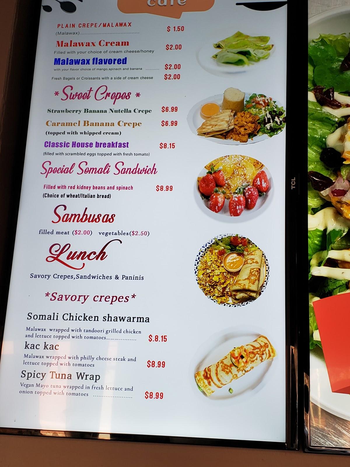 Menu at Capitol Cafe & Catering, Minneapolis