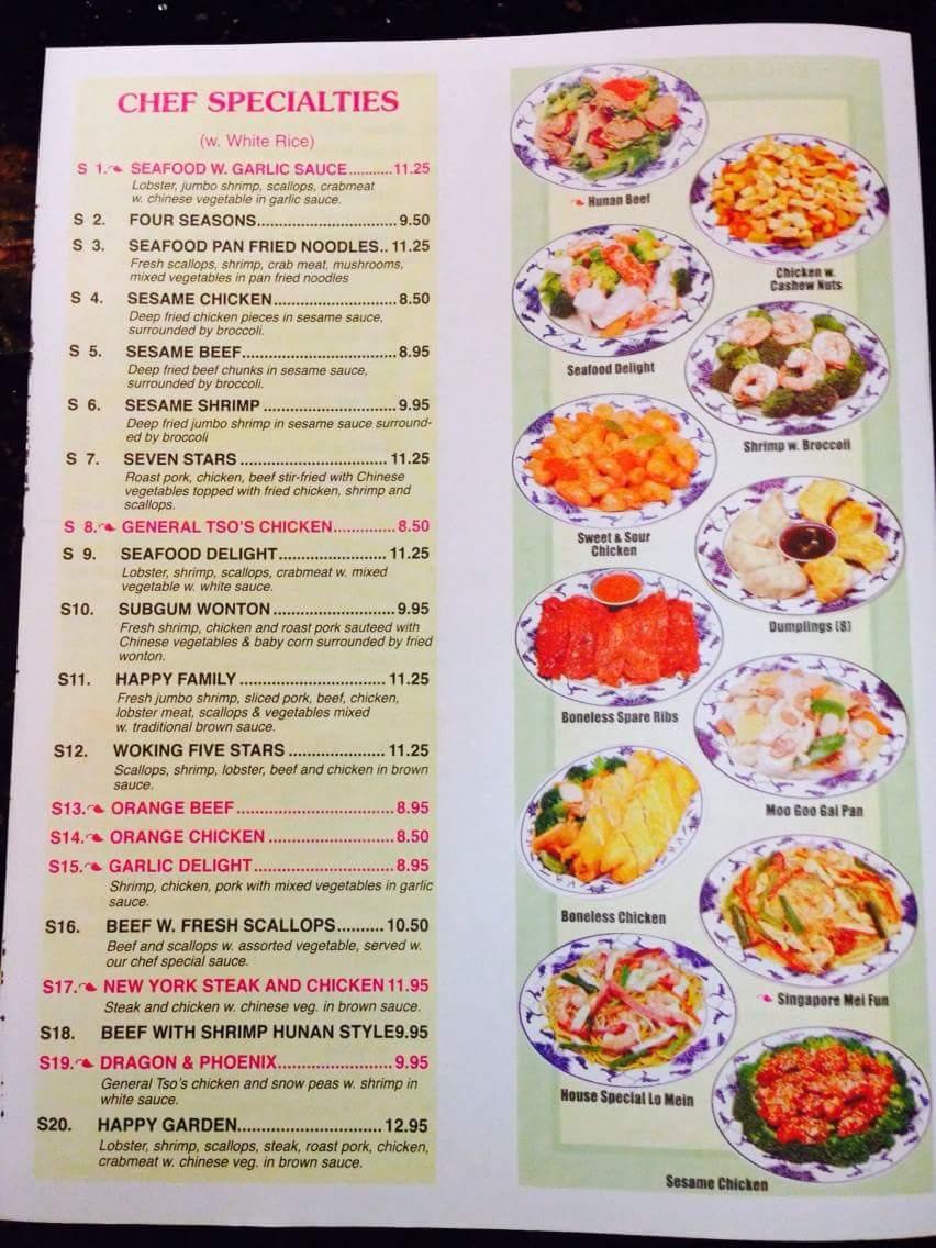 Menu at Orient Express restaurant, Hinesville