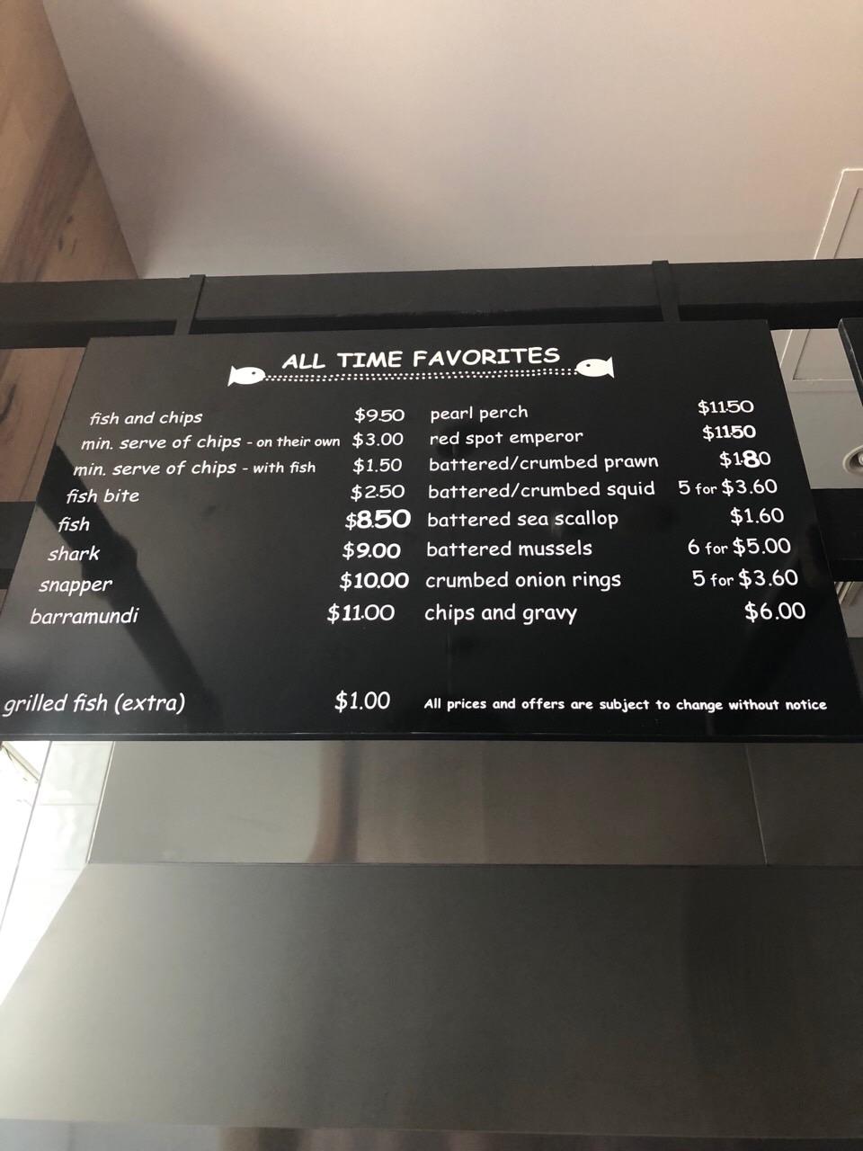 Menu at The Slippery Eel fast food, Ellenbrook, 3b/11 Corner Main ...