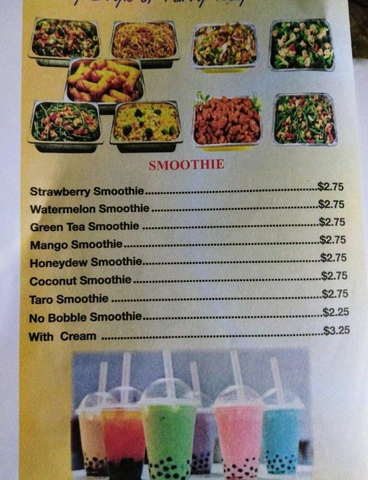 Menu at Tokyo Express restaurant, Port Isabel