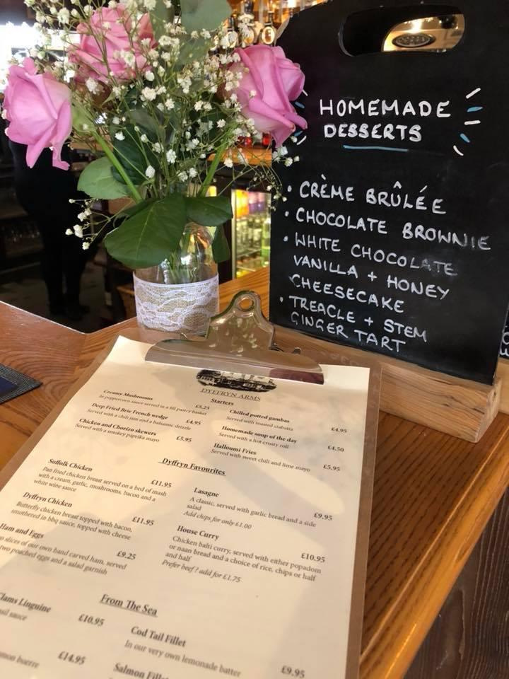 Menu at The Dyffryn Arms pub & bar, Neath, Neath Rd