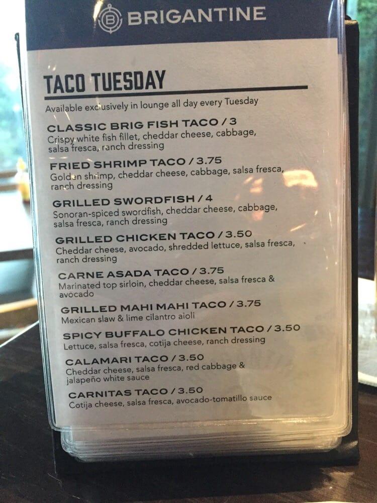 Menu at Brigantine Seafood restaurant, Escondido, 421 W Felicita Ave