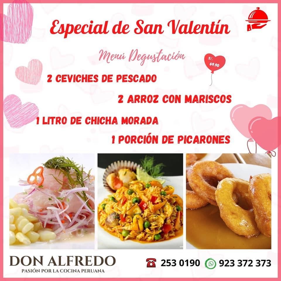 Menu at Restaurante Don Alfredo, La Victoria