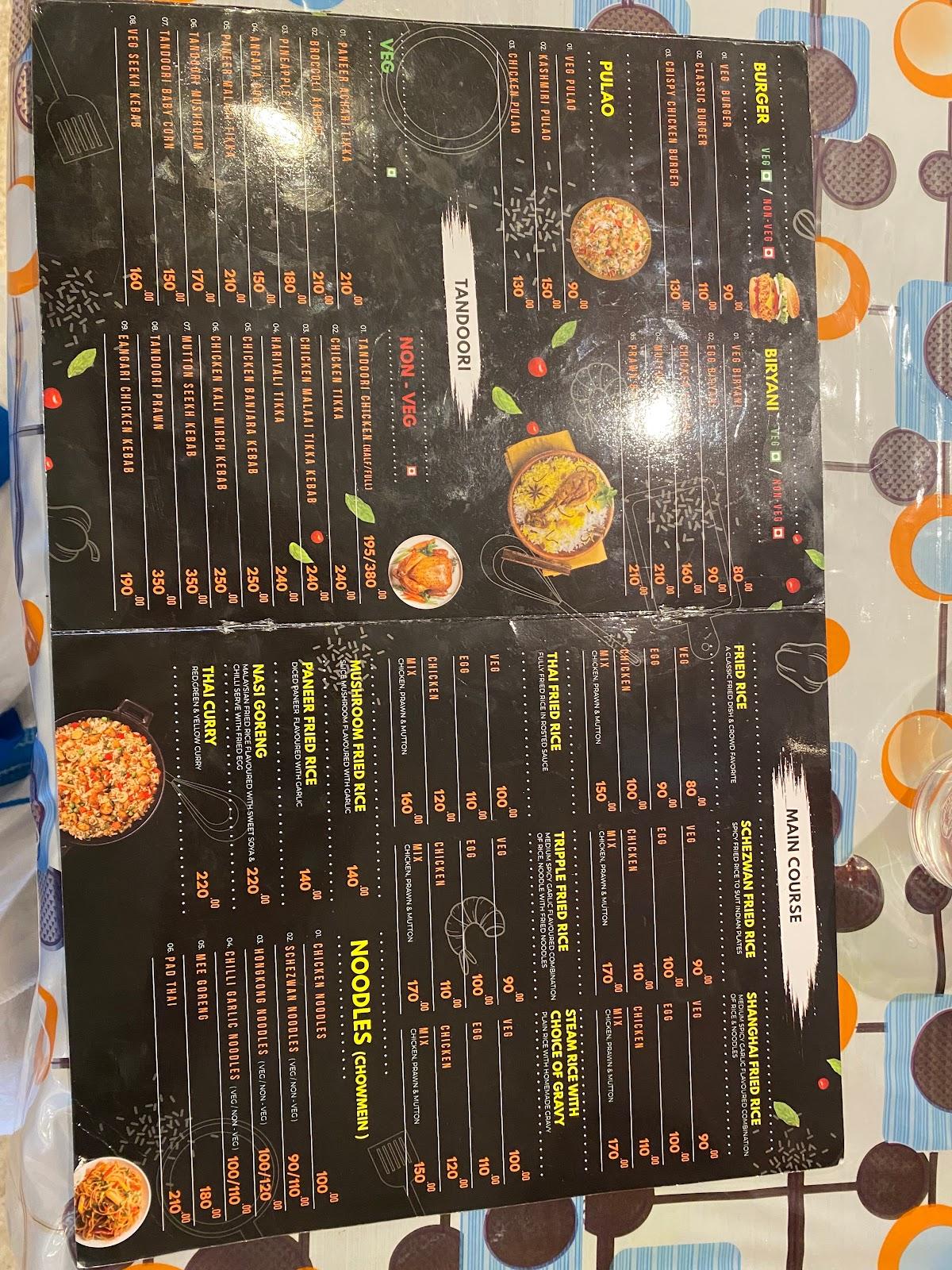 Menu at Dash Licious, Vallakkottai