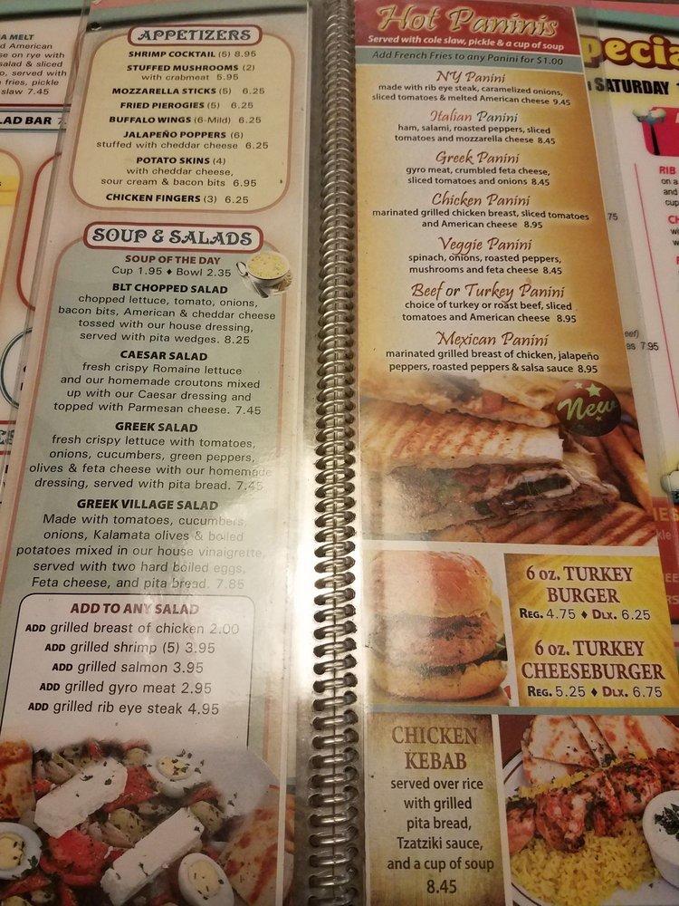 Menu at Bethlehem Diner restaurant, Allentown