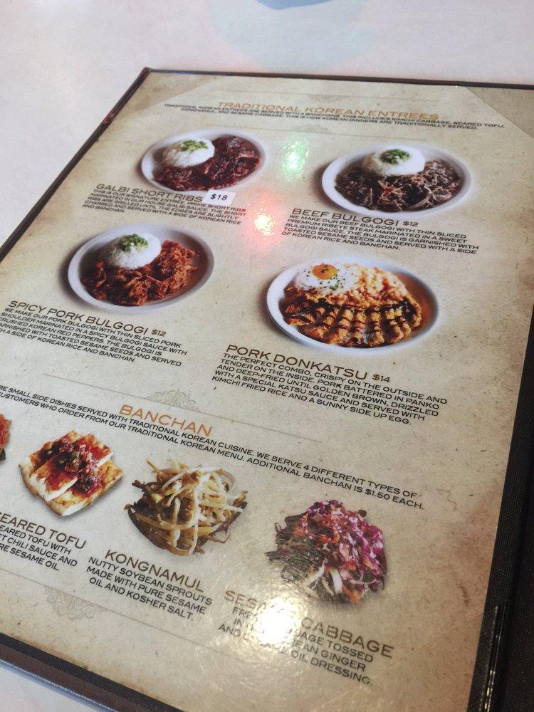 Menu at Gogi Gui Korean Grill restaurant, Tulsa