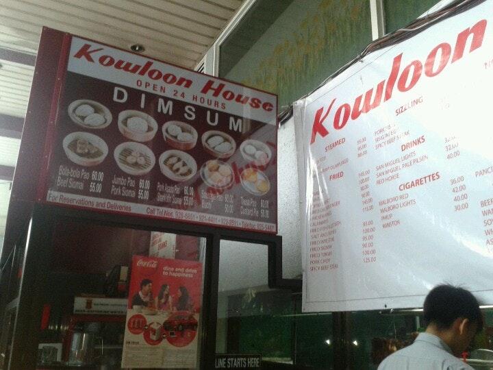 Menu at Kowloon House restaurant, Quezon City, Block 5