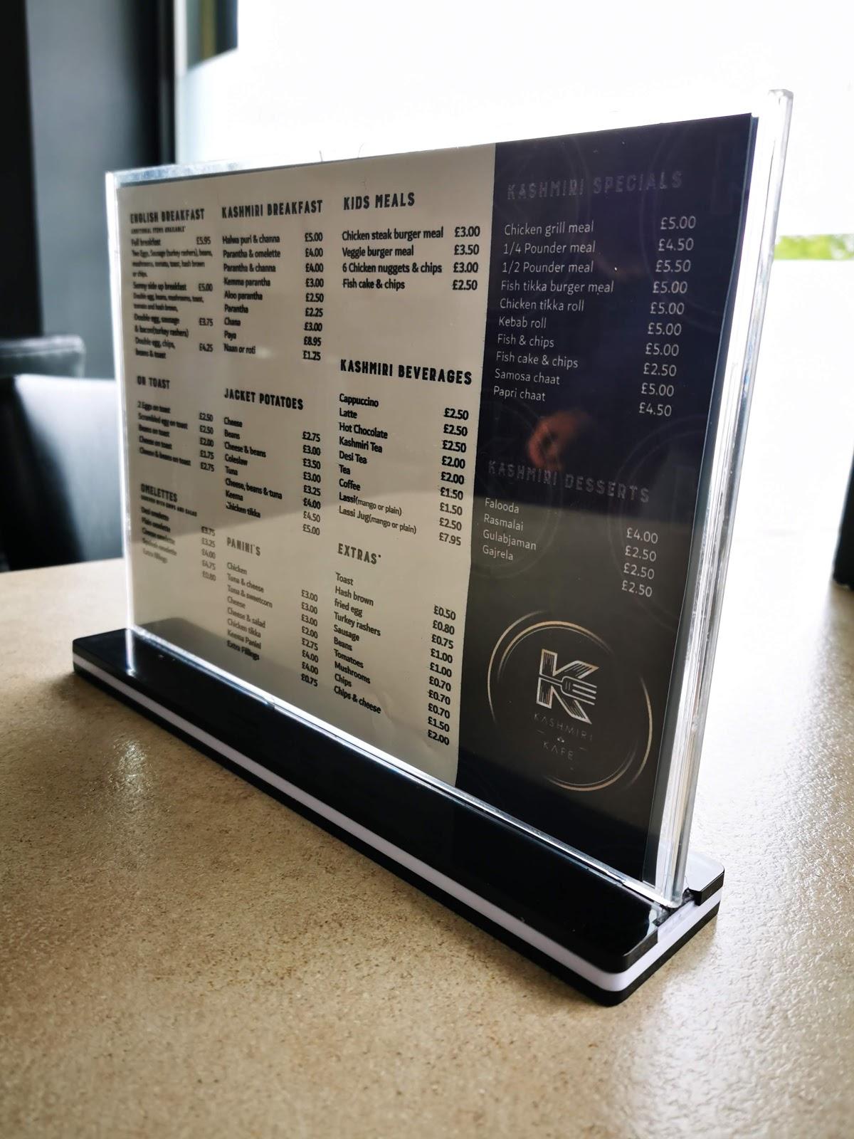 Menu at Salt Hill Café cafe, Slough