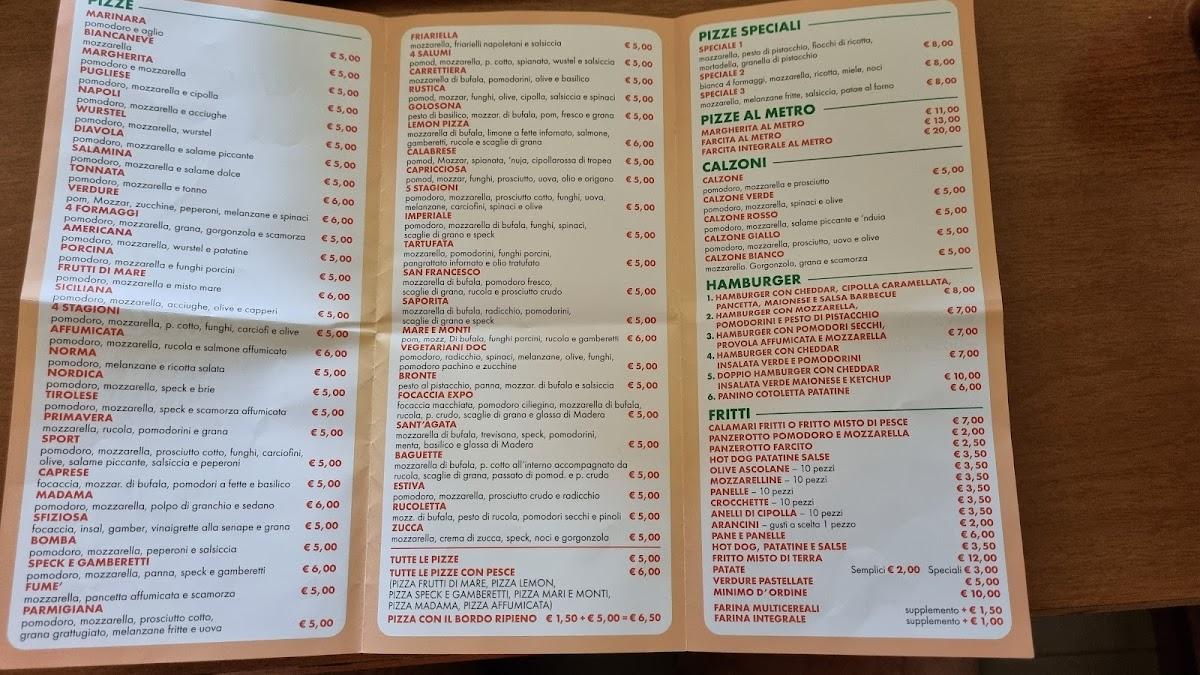 Menu da Ristorante Antichi Sapori Siciliani, Novara, Via Filippo Maria ...