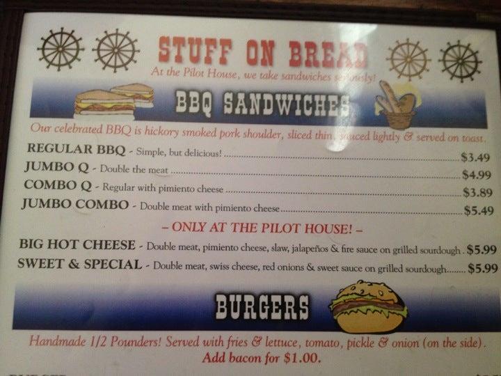 Menu at Pilot House Restaurant & Catering, Cape Girardeau
