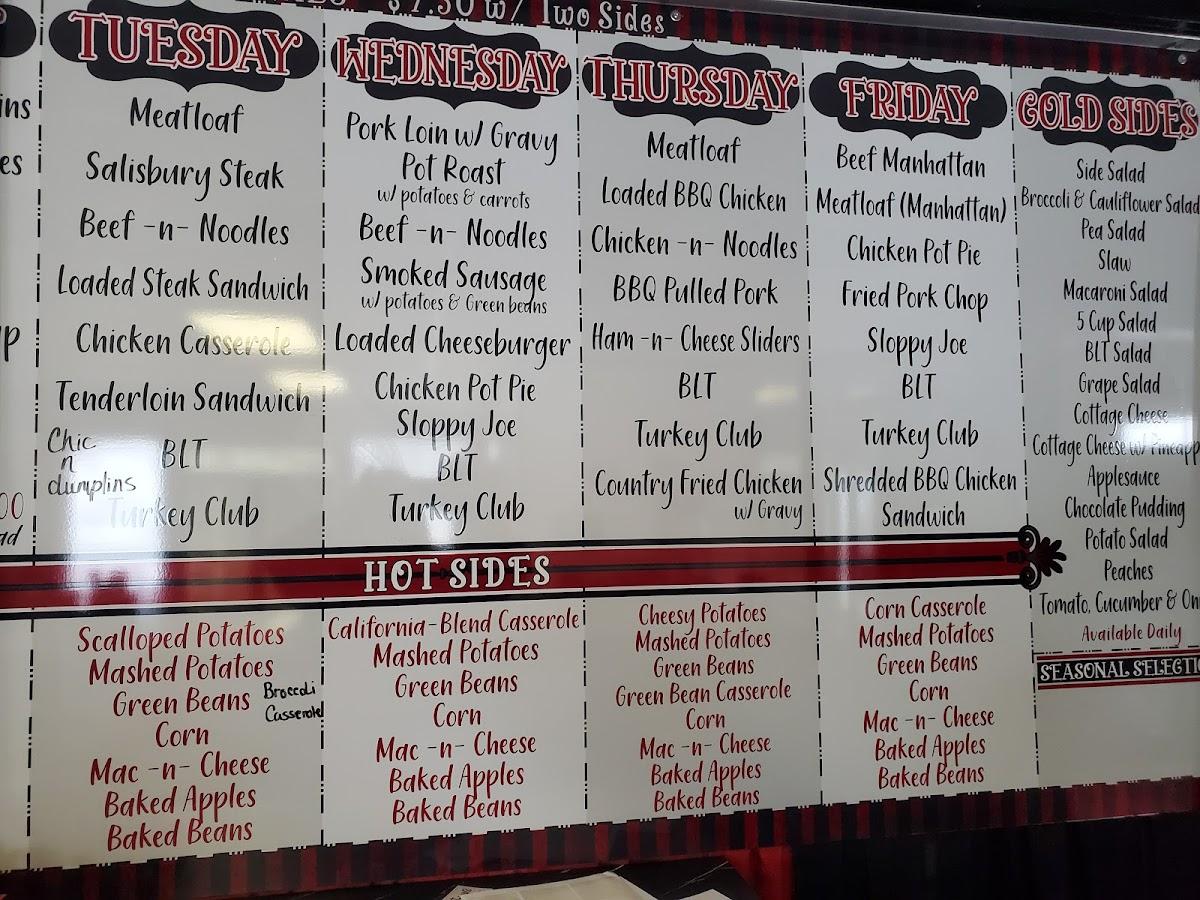 Menu at Temptations restaurant, New Castle, S Memorial Dr