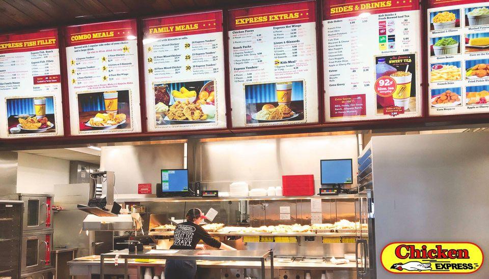 Menu at Chicken Express fast food, Chickasha