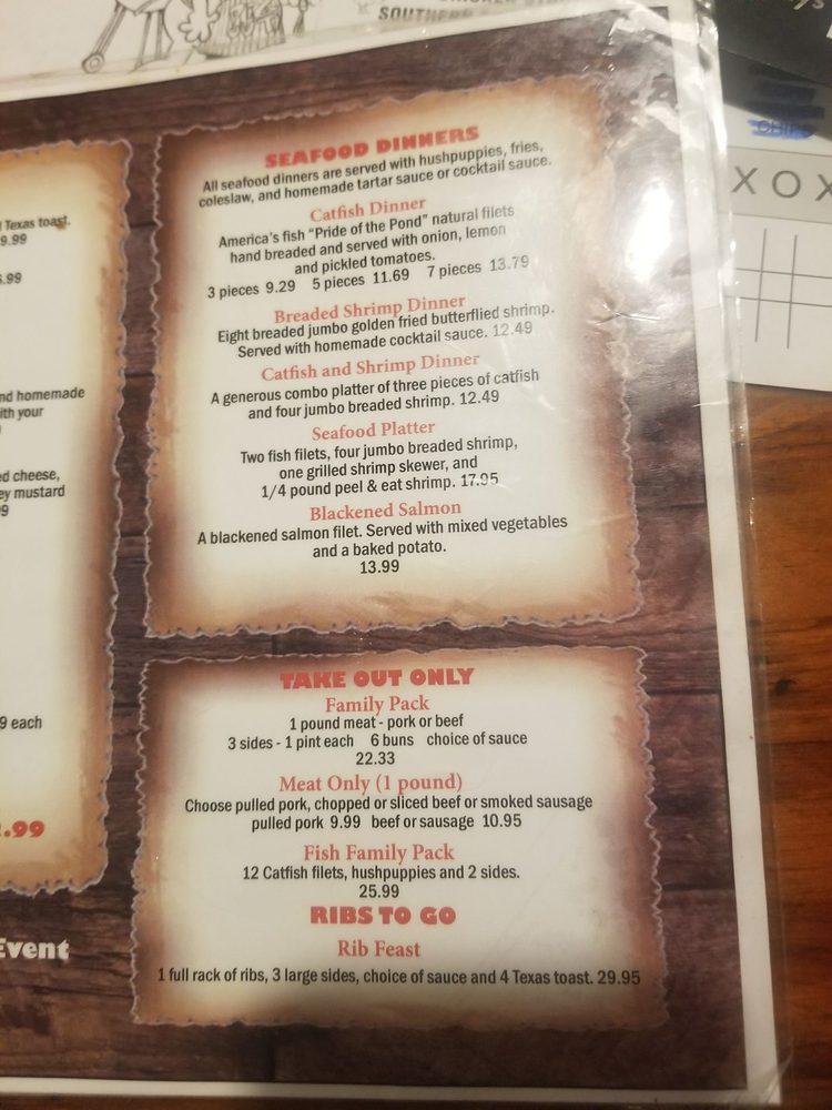 Menu at Smokin' Buns BBQ, Jacksonville