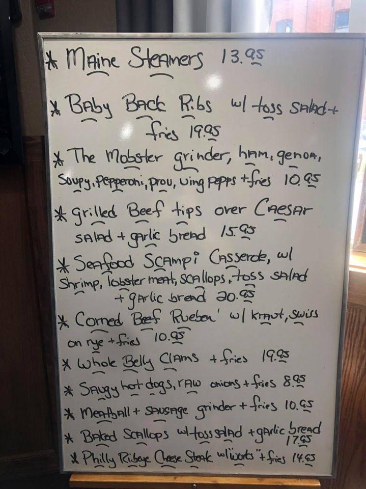 Menu at Hilltop Café pizzeria, Westerly, 23 Canal St