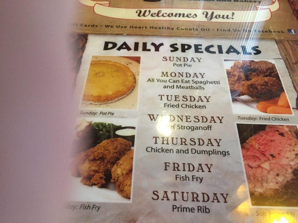 Menu at Log Cabin Family Restaurant, Baraboo, 8th St