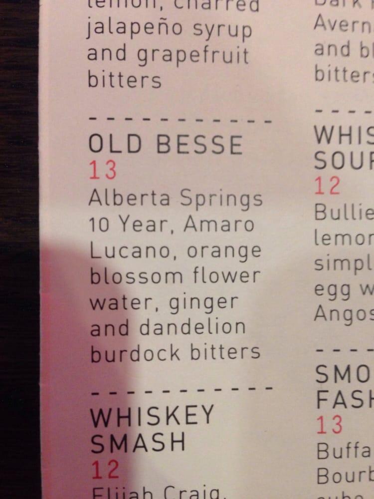 Menu at Hayden Block Smoke & Whiskey pub & bar, Calgary