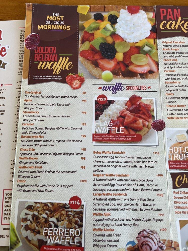 Carta del restaurante La Casa Del Waffle - Puerto Vallarta, Puerto ...