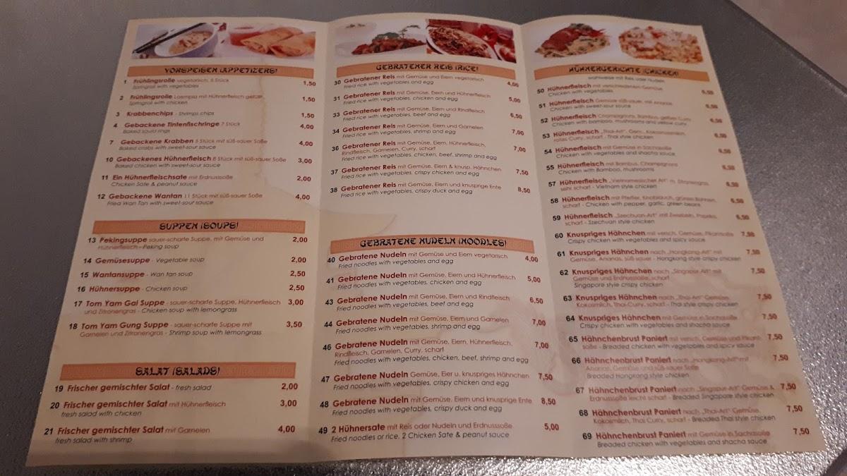 Speisekarte von Sai Gon Schnellimbiss restaurant, Gießen