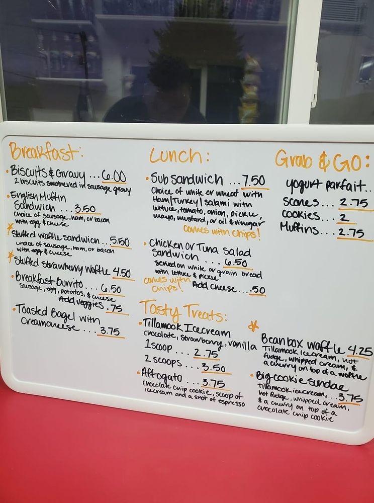 Menu at Otis BeanBox pub & bar, Rose Lodge