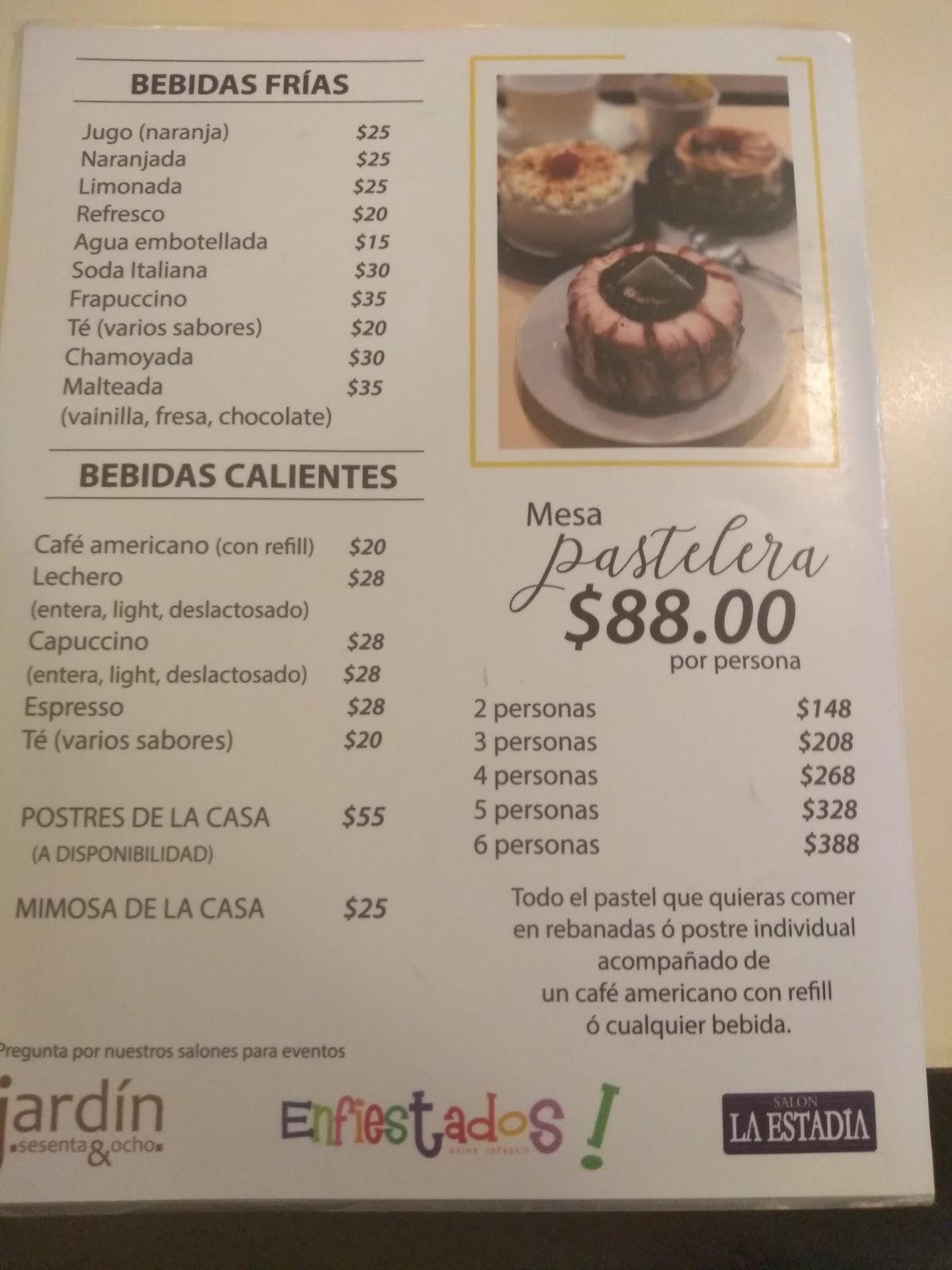 Menu at La Toga Pastelería Fina desserts, Coatepec, C. 3a.Zamora 65