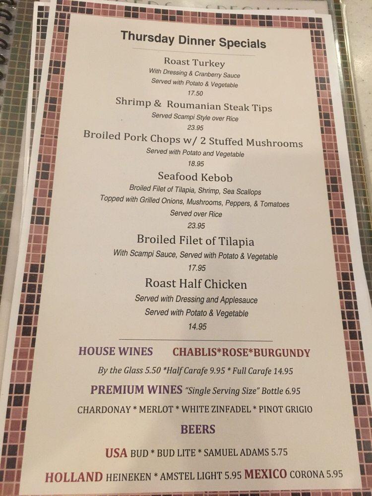 Menu at Mitchell's Restaurant, Valley Stream, 191 Rockaway Ave