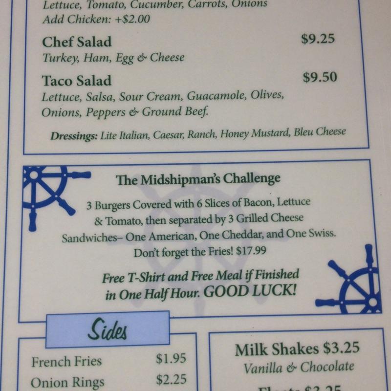 Menu at Keith's Kitchen restaurant, Dracut
